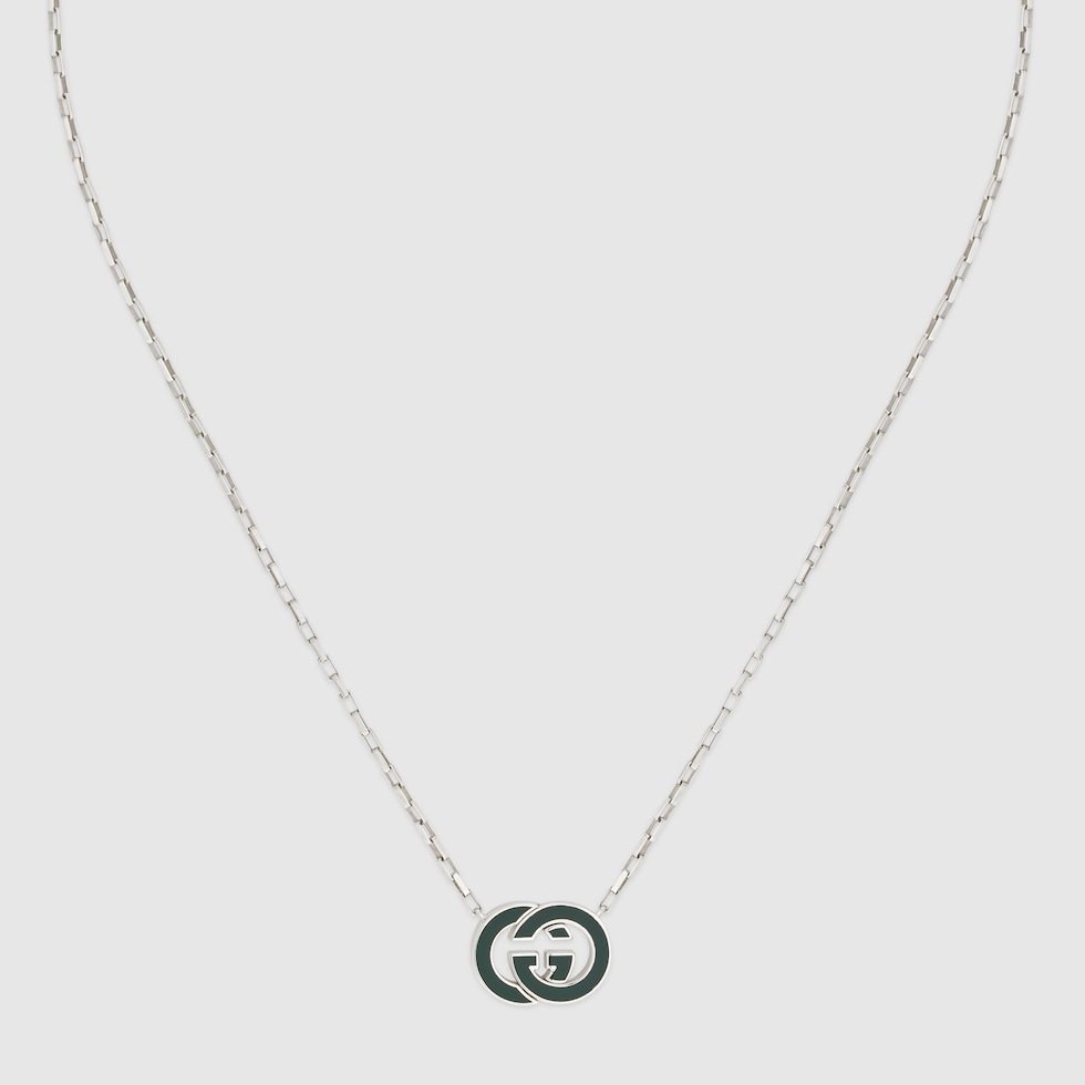 Gucci Interlocking pendant necklace in 925 sterling silver | GUCCI® US