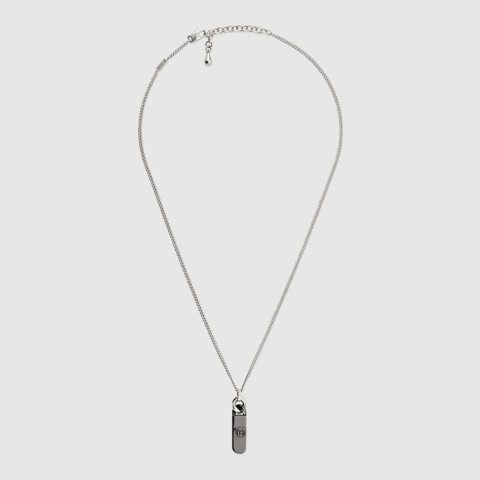 Gucci Interlocking pendant necklace in 925 sterling silver | GUCCI® QA
