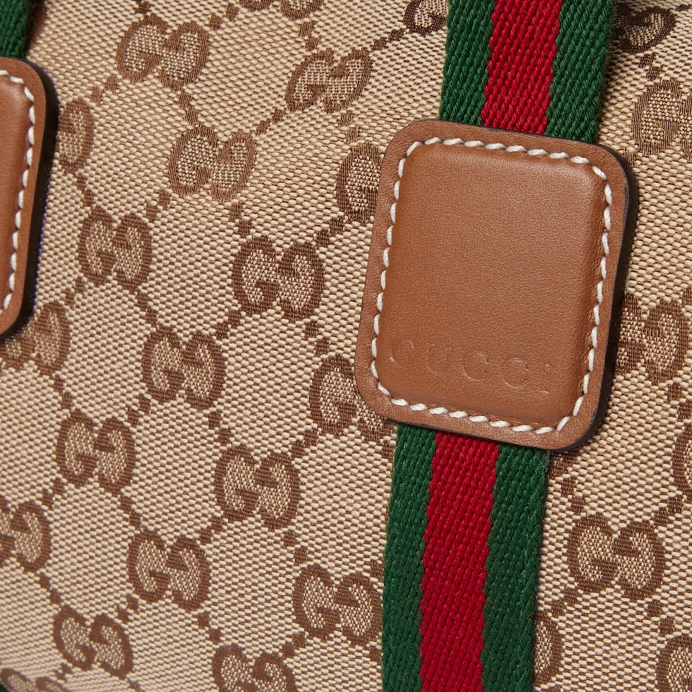 Gucci Mini GG handbag in beige and brown GG canvas | GUCCI® US