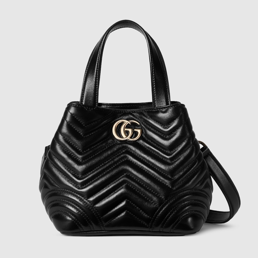 Gucci Betty系列小号托特包 in 黑色皮革 | GUCCI® IT