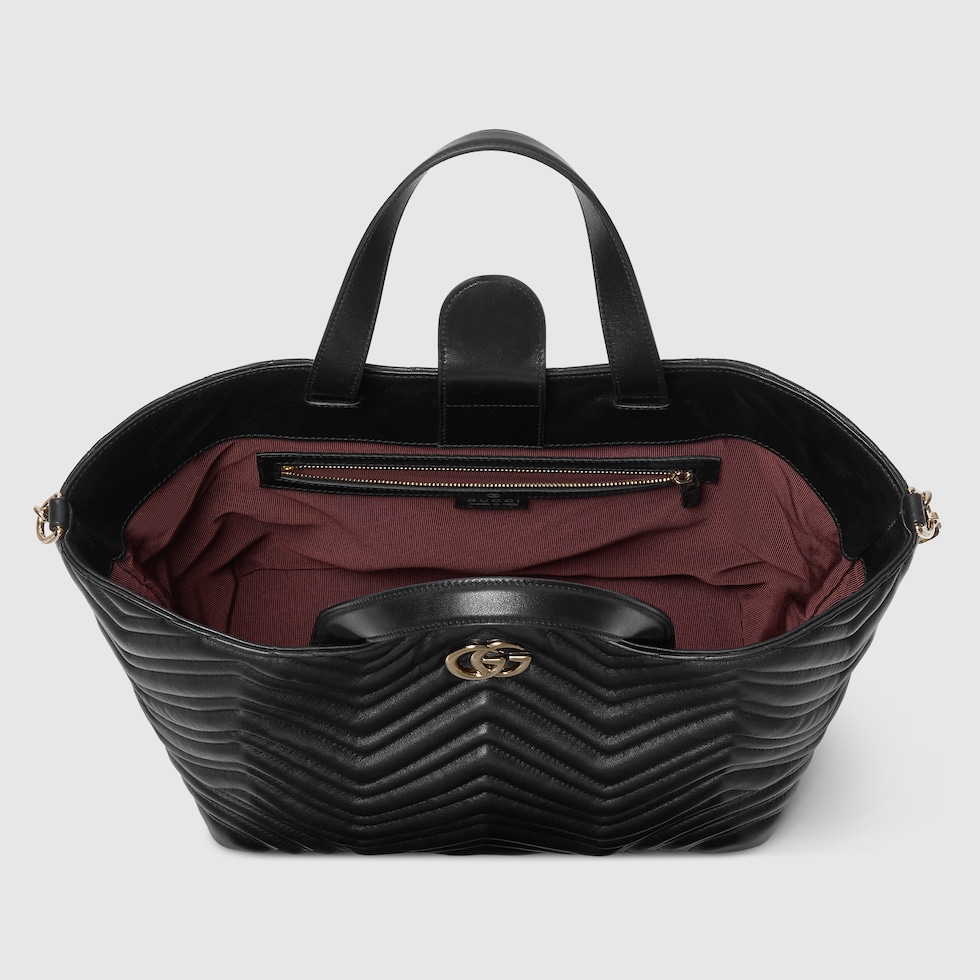 Gucci Betty medium tote bag in Black leather | GUCCI® US