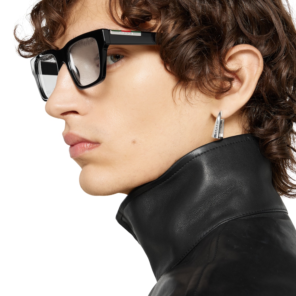 Gucci Staffa hoop earrings in 925 sterling silver | GUCCI® US