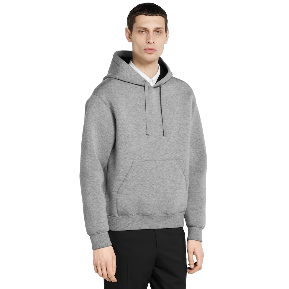 Double viscose jersey sweatshirt in grey mélange | GUCCI® UK