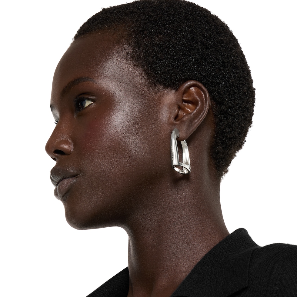 Gucci Staffa large hoop earrings in 925 sterling silver | GUCCI® US