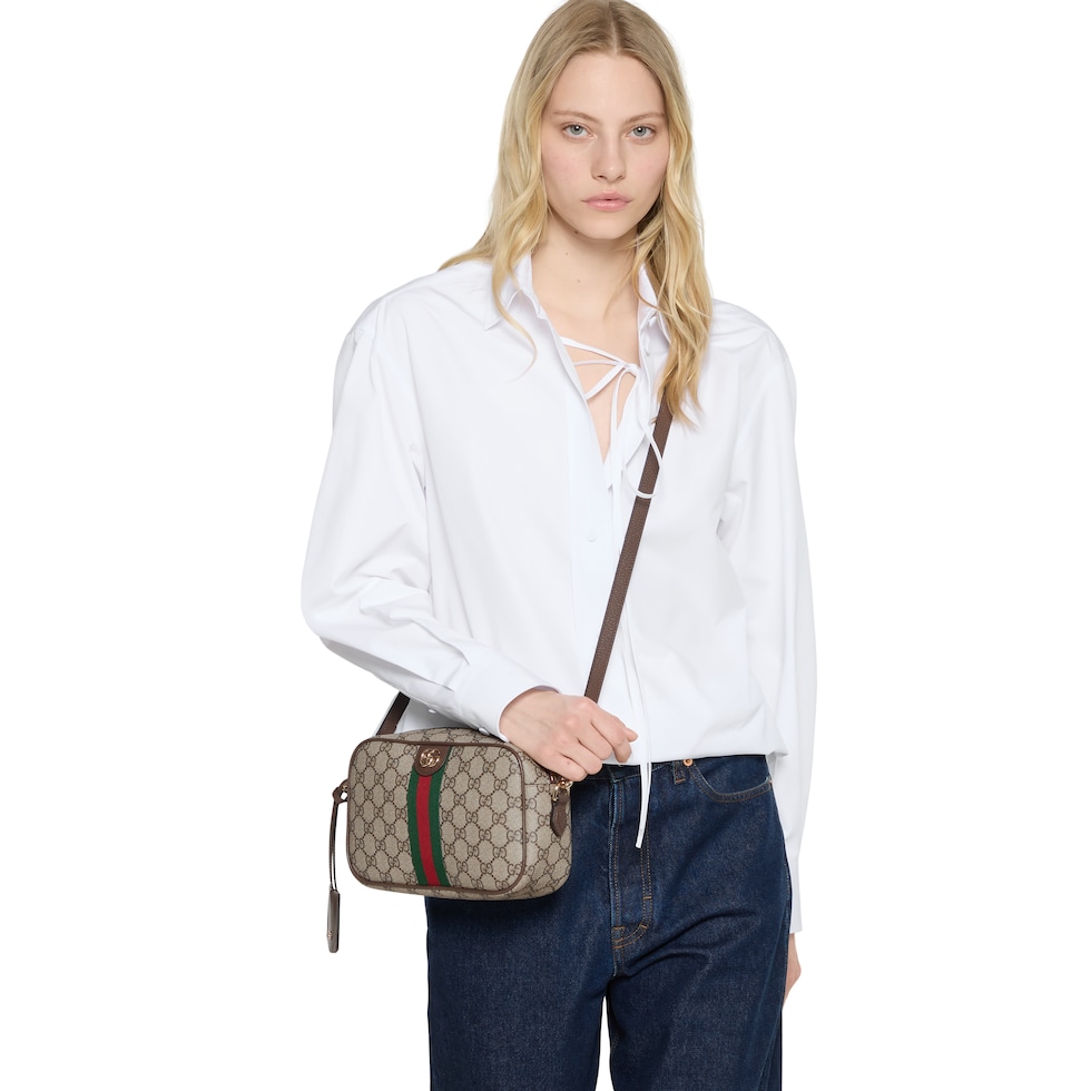 [오피디아] 명품 스몰 카메라백 - 베이지/브라운 | GUCCI® KR