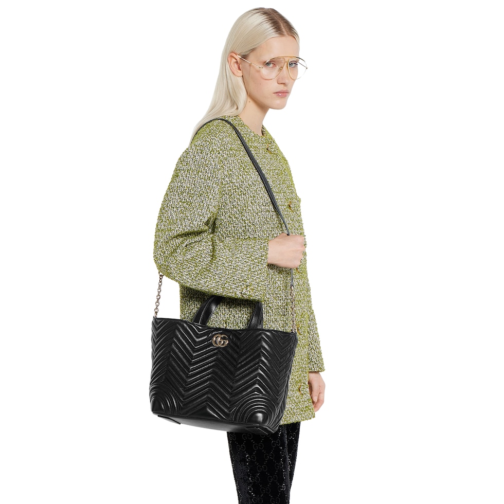 Gucci Betty medium tote bag in Black leather | GUCCI® US
