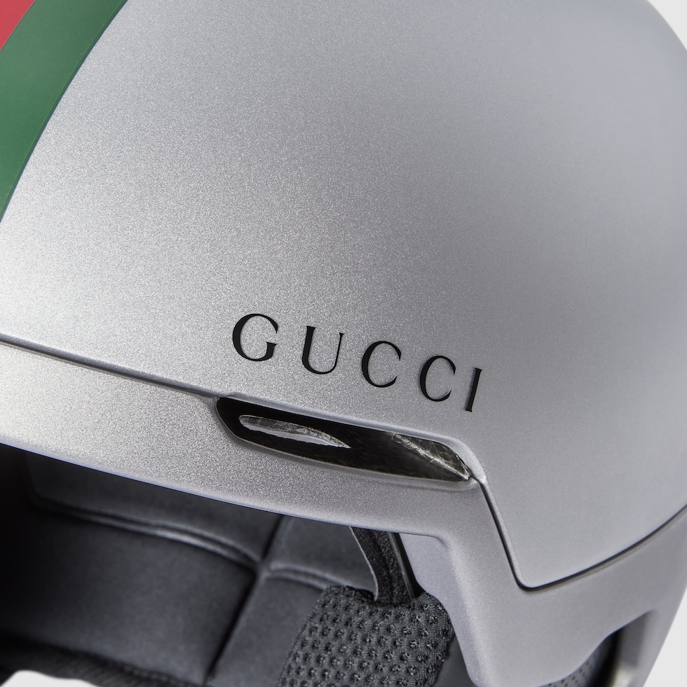 Gucci x HEAD ski helmet in silver | GUCCI® CA