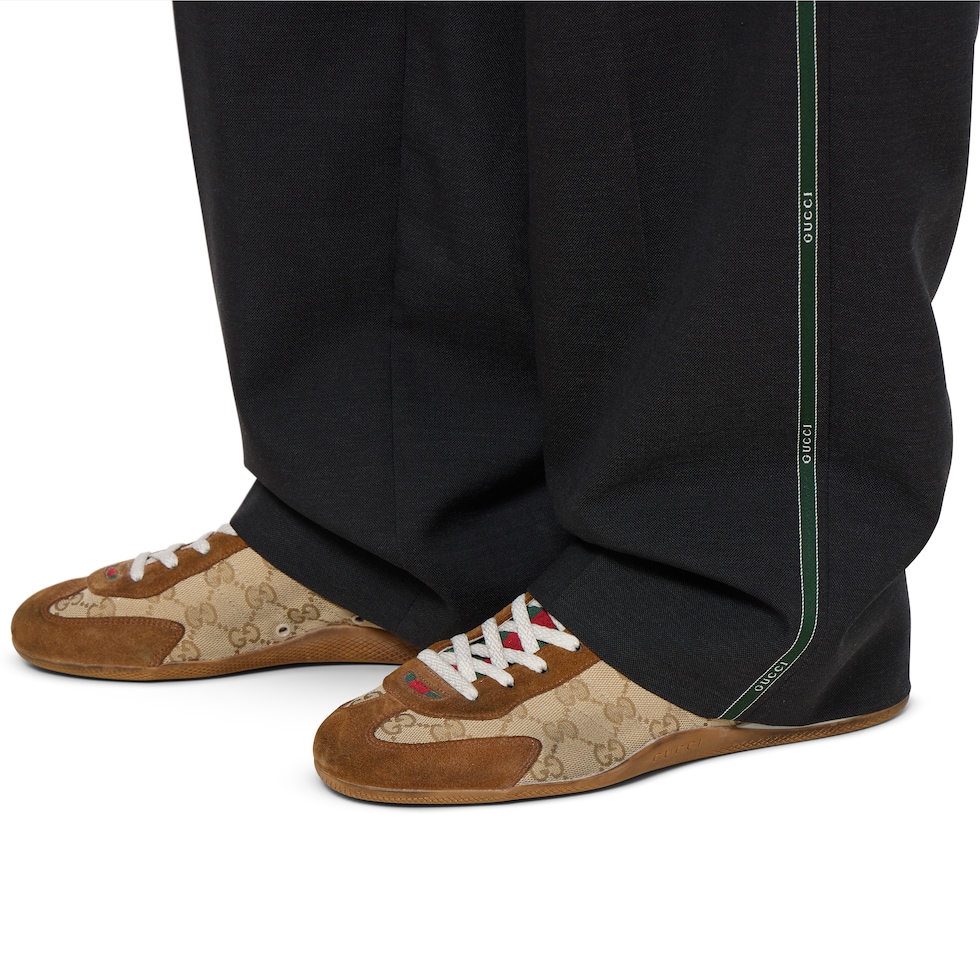 Men's Gucci Shift sneaker in beige and brown GG canvas | GUCCI® US