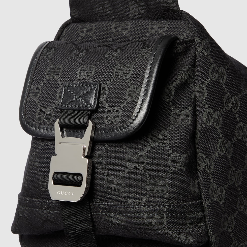GG canvas large crossbody bag in black GG canvas | GUCCI® NL