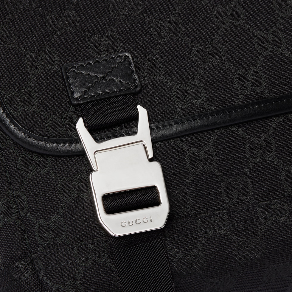GG canvas small crossbody bag in black GG canvas | GUCCI® SG