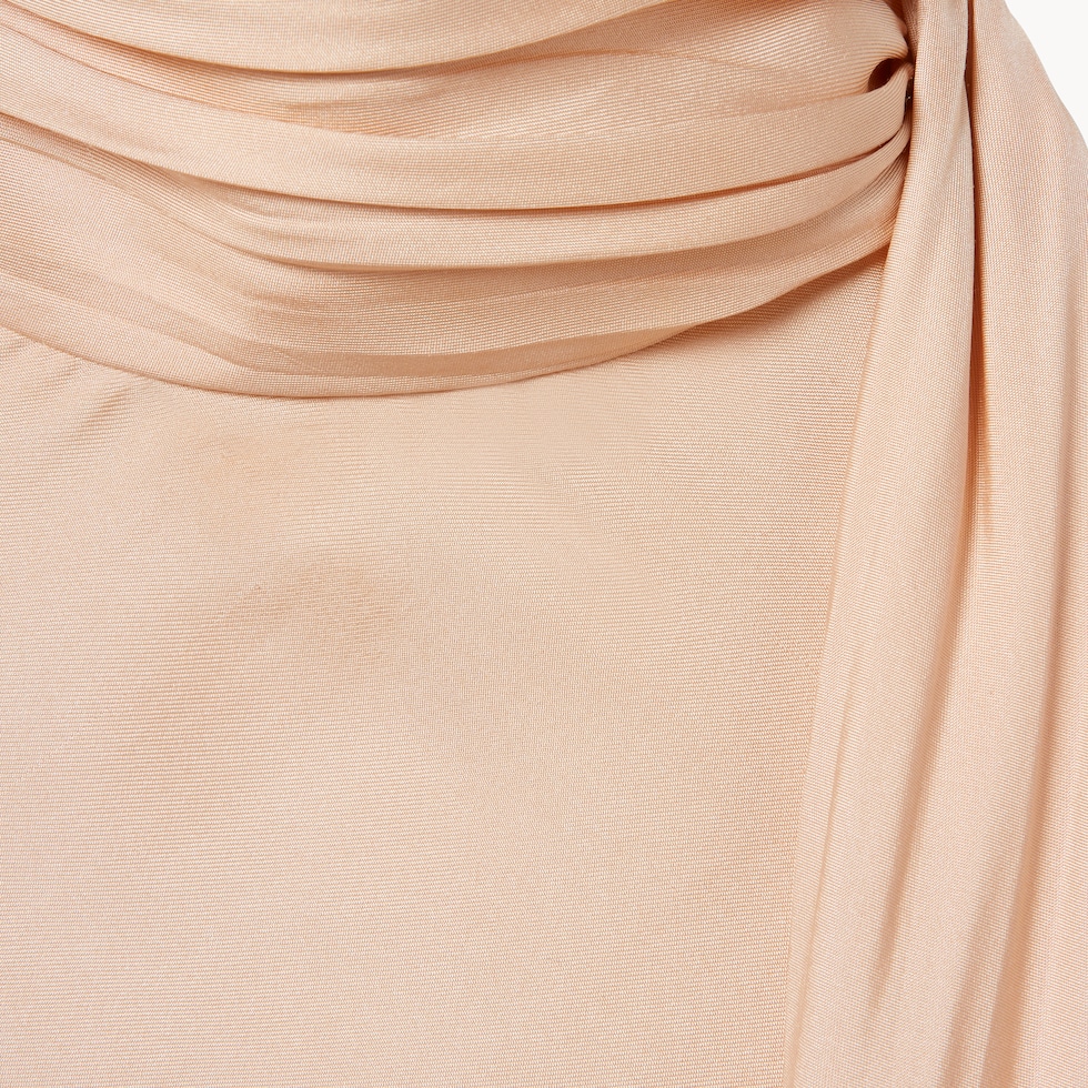 Silk twill shirt with ribbon in light pink | GUCCI® AE