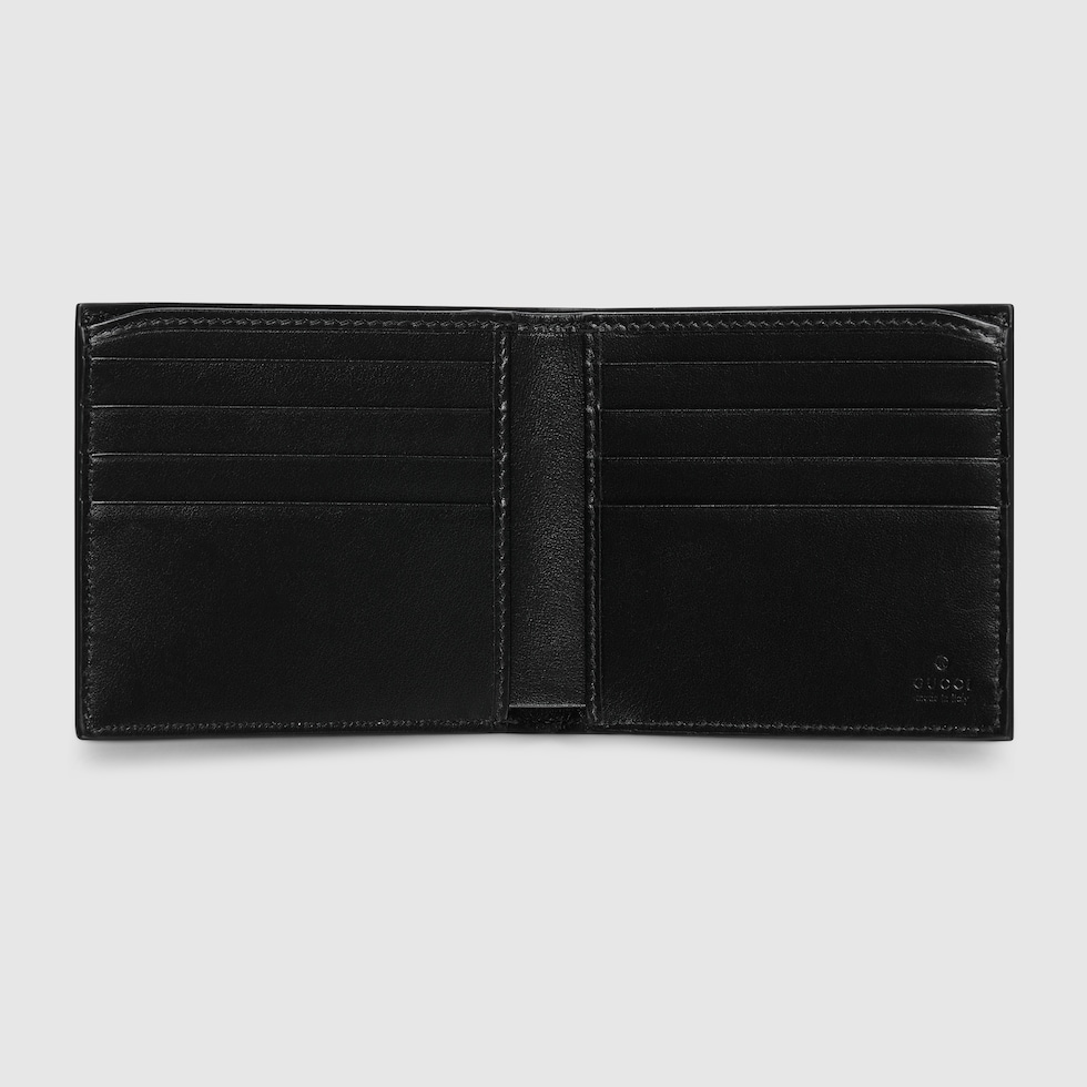 Gucci Chroma bi-fold wallet in lime and black fabric | GUCCI® US