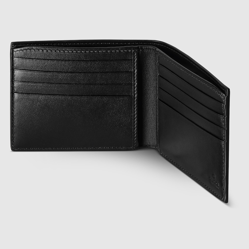 Gucci Chroma bi-fold wallet in lime and black fabric | GUCCI® US