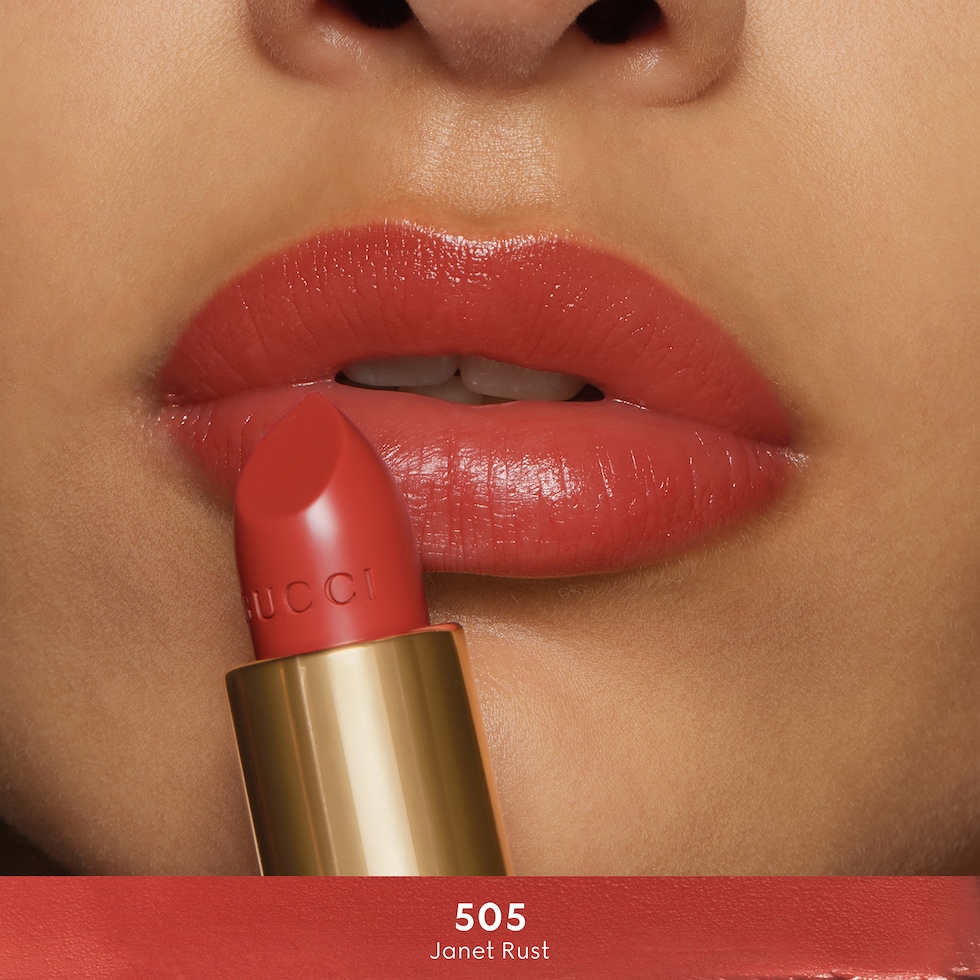 505 Janet Rust, Rouge à Lèvres Voile Lipstick in 505 Janet Rust | GUCCI® US