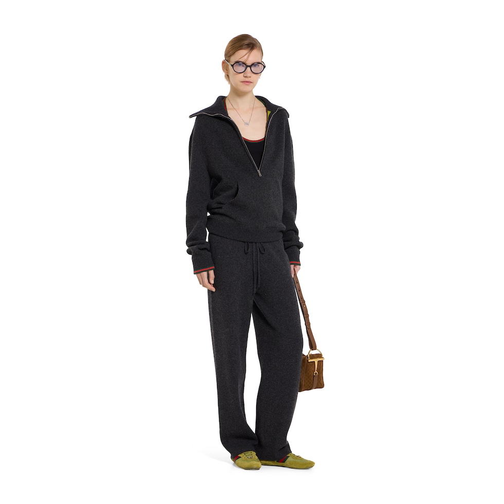 Heavy cotton rib tank top in black | GUCCI® SG