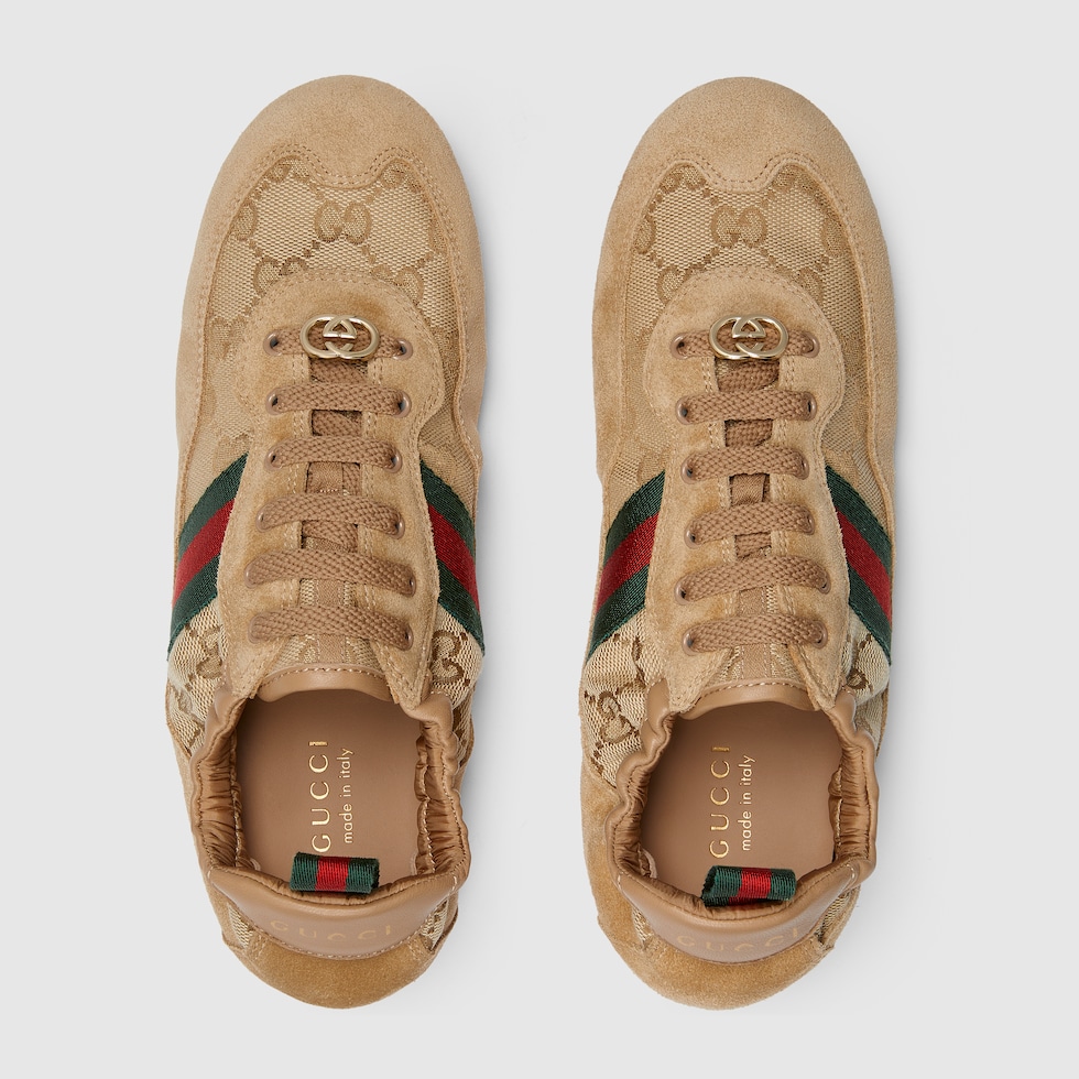 Women's Gucci Shift trainers in light beige GG canvas | GUCCI® UK