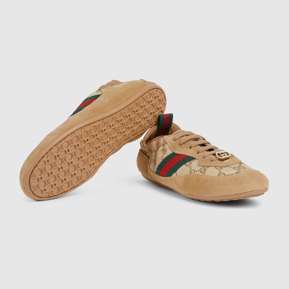 Women's Gucci Shift trainers in light beige GG canvas | GUCCI® UK