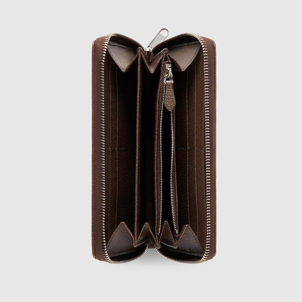 GG zip-around wallet in blue GG fabric | GUCCI® JP