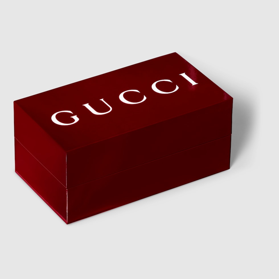 Murano glass baubles, set of two in clear and gold | GUCCI® US