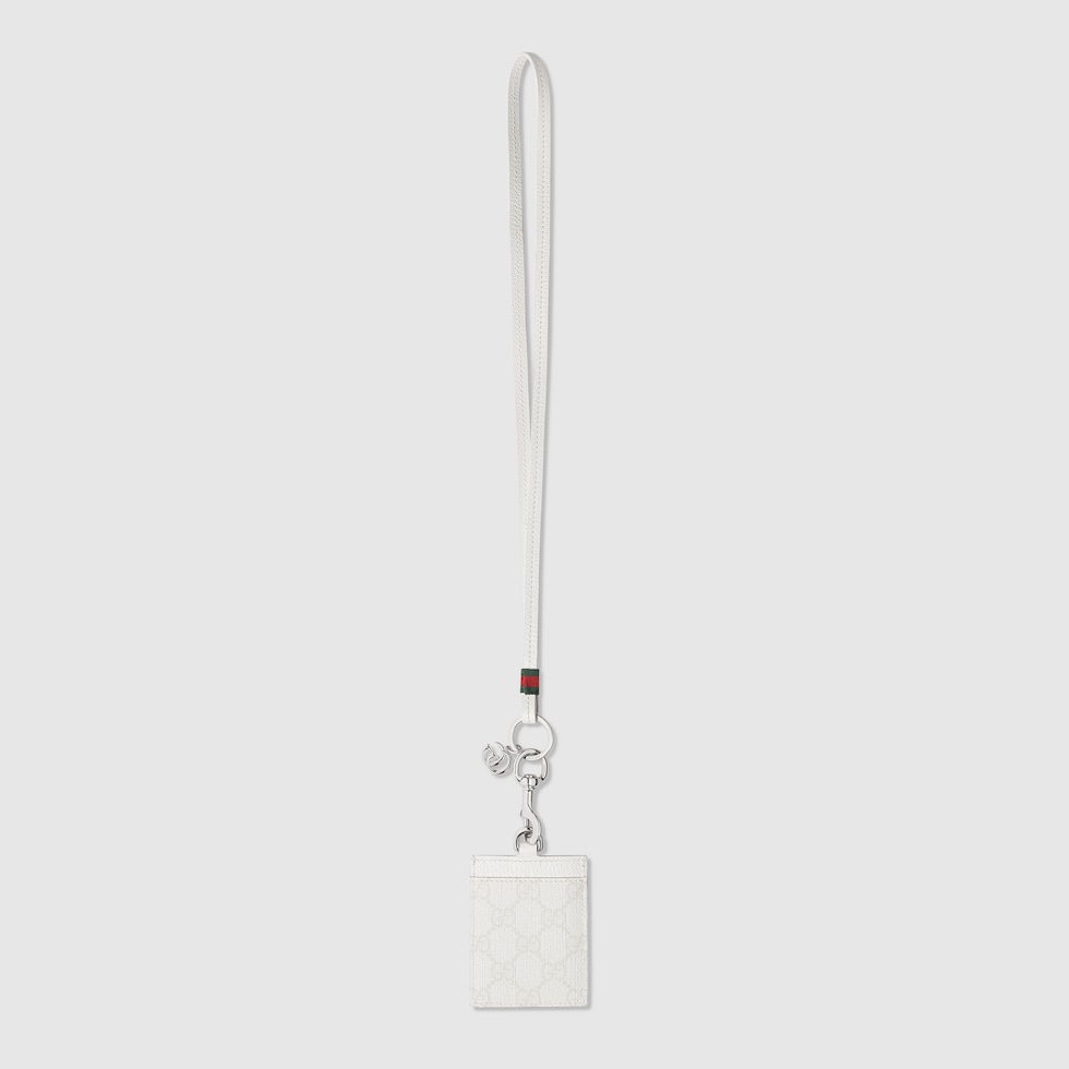 GG card case in white soft GG Supreme | GUCCI® UK