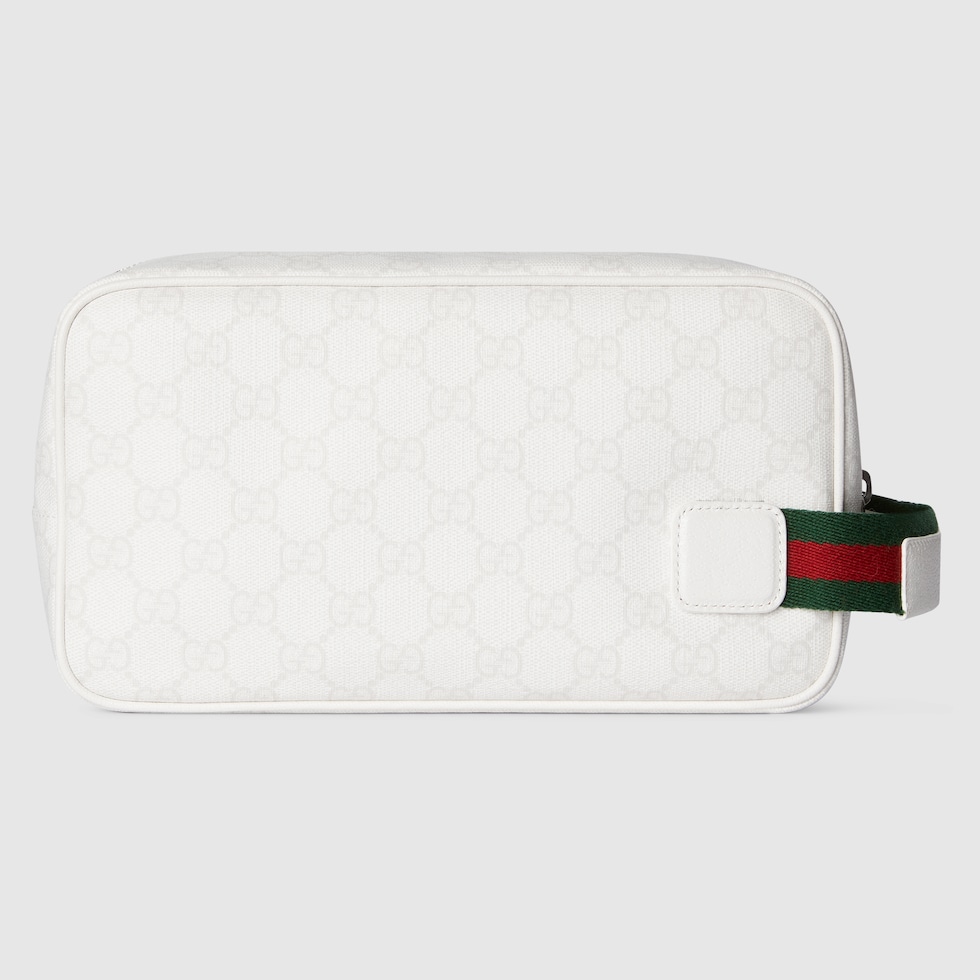 Trousse de toilette GG moyen format en GG Supreme blanc | GUCCI® FR