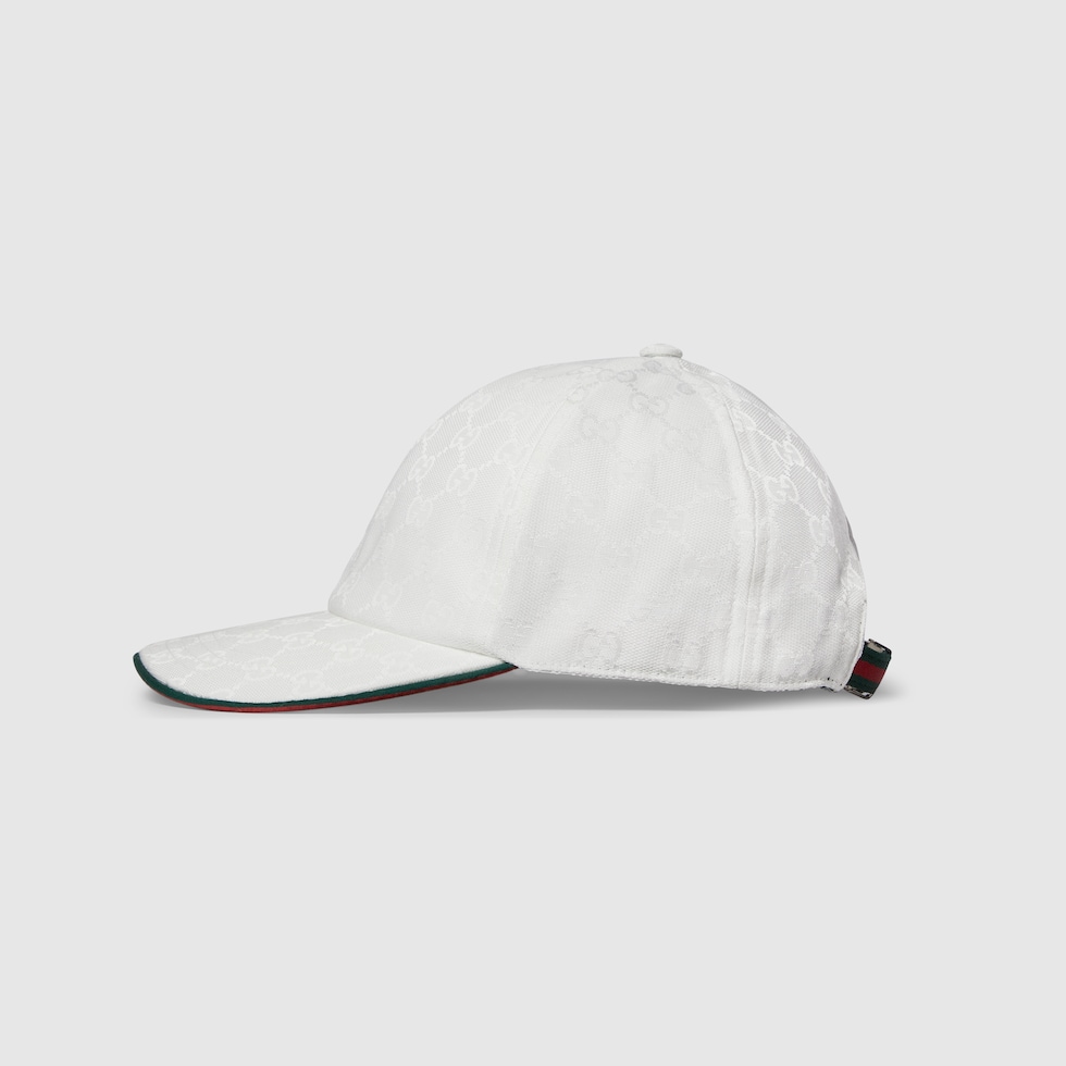 GG canvas baseball cap in white | GUCCI® TR
