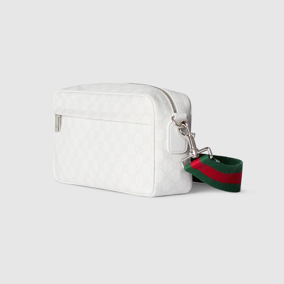 Medium GG crossbody bag in white GG Supreme | GUCCI® UK