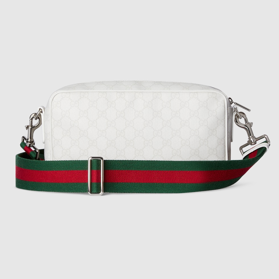 Medium GG crossbody bag in white GG Supreme | GUCCI® US