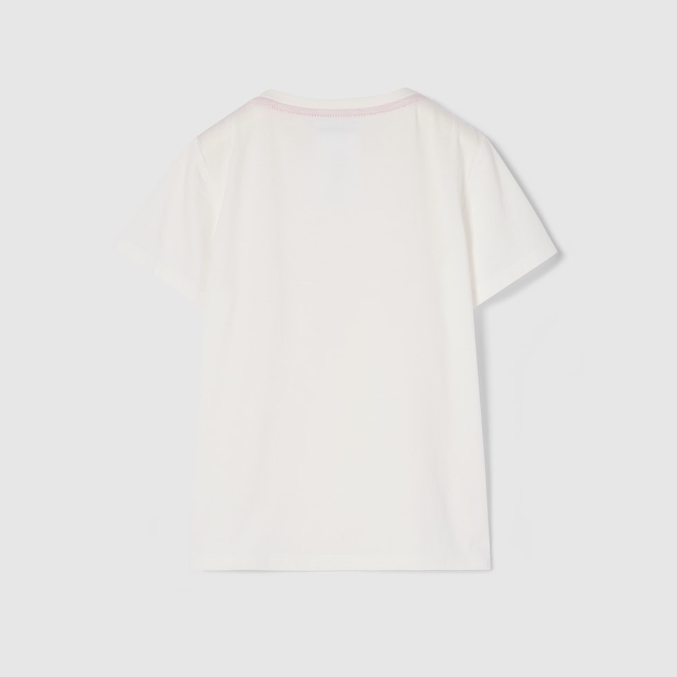 Children's cotton T-shirt in white | GUCCI® US