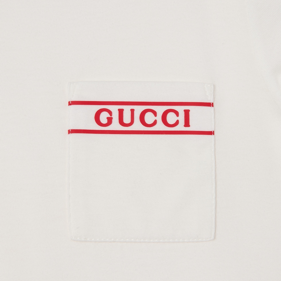 Children's cotton T-shirt in white | GUCCI® US