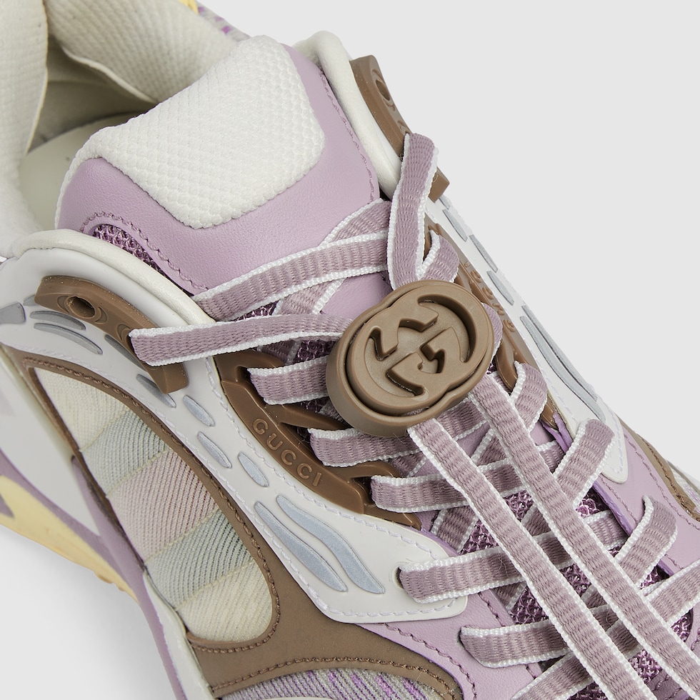 Women's Gucci 2.0 trainers in ivory and red mesh and leather | GUCCI® PL