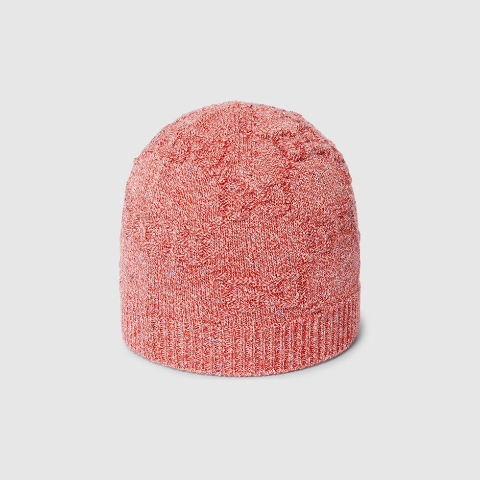Baby GG cotton jacquard hat in red | GUCCI® AU