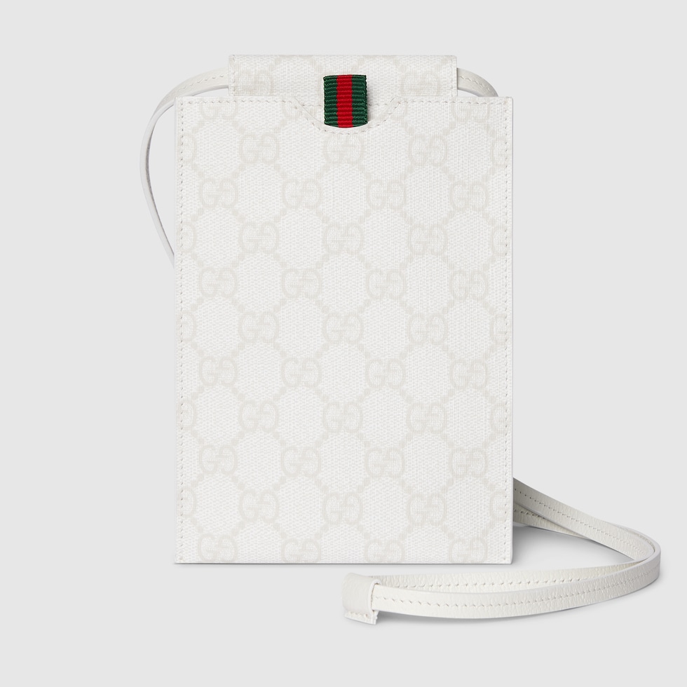 GG card case in white soft GG Supreme | GUCCI® US