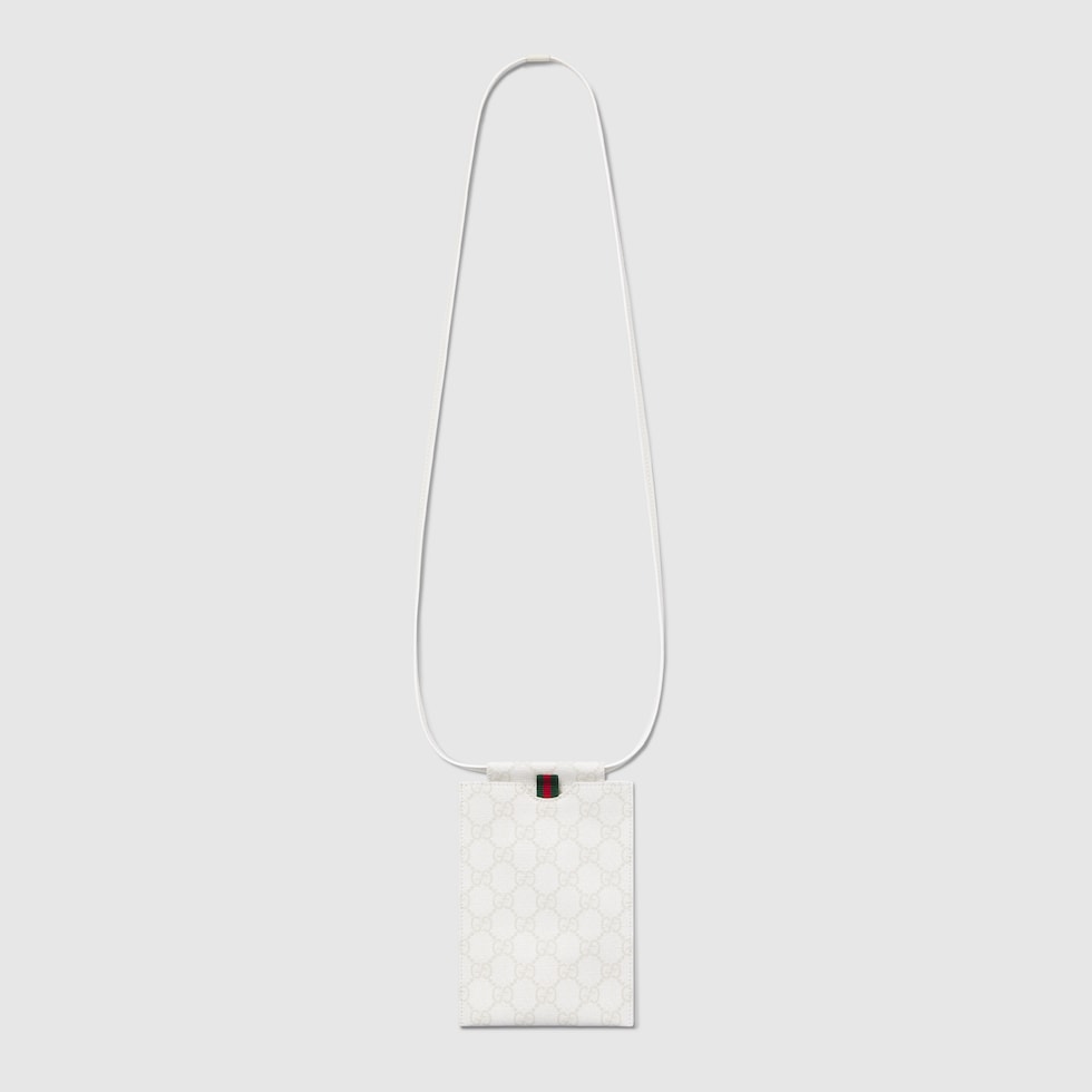 GG card case in white soft GG Supreme | GUCCI® US
