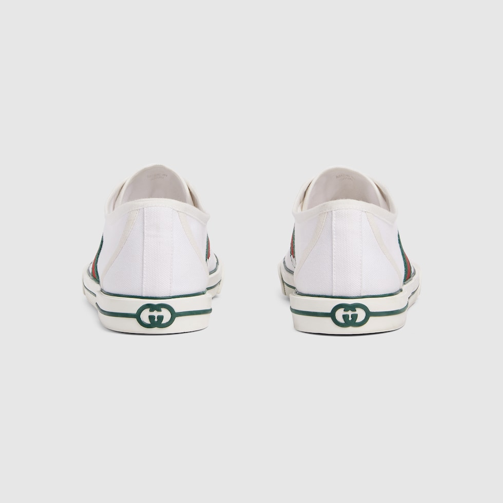 Men's Gucci Tennis 1977 sneaker in white canvas | GUCCI® CA