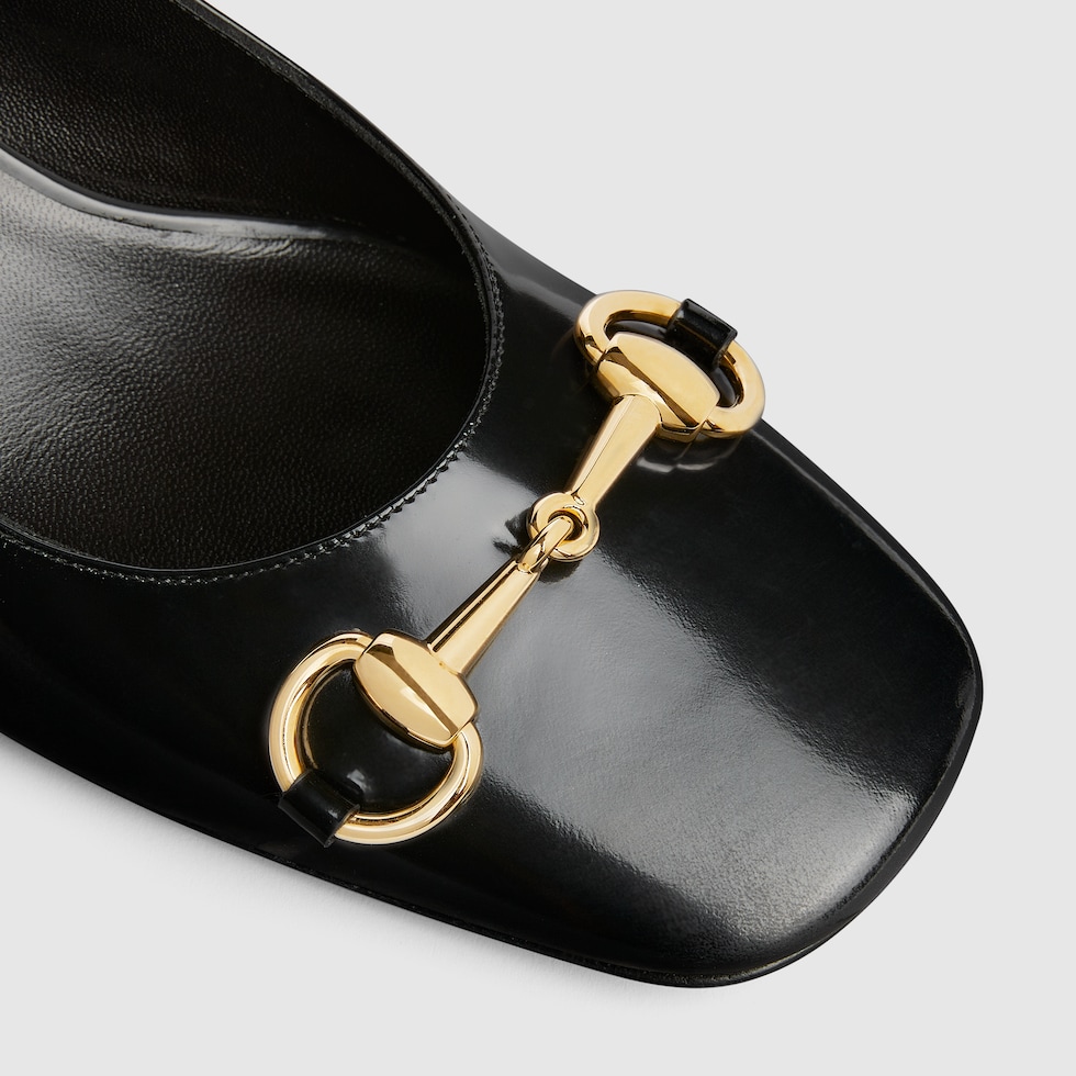 Women's Signora pump in black leather | GUCCI® NL