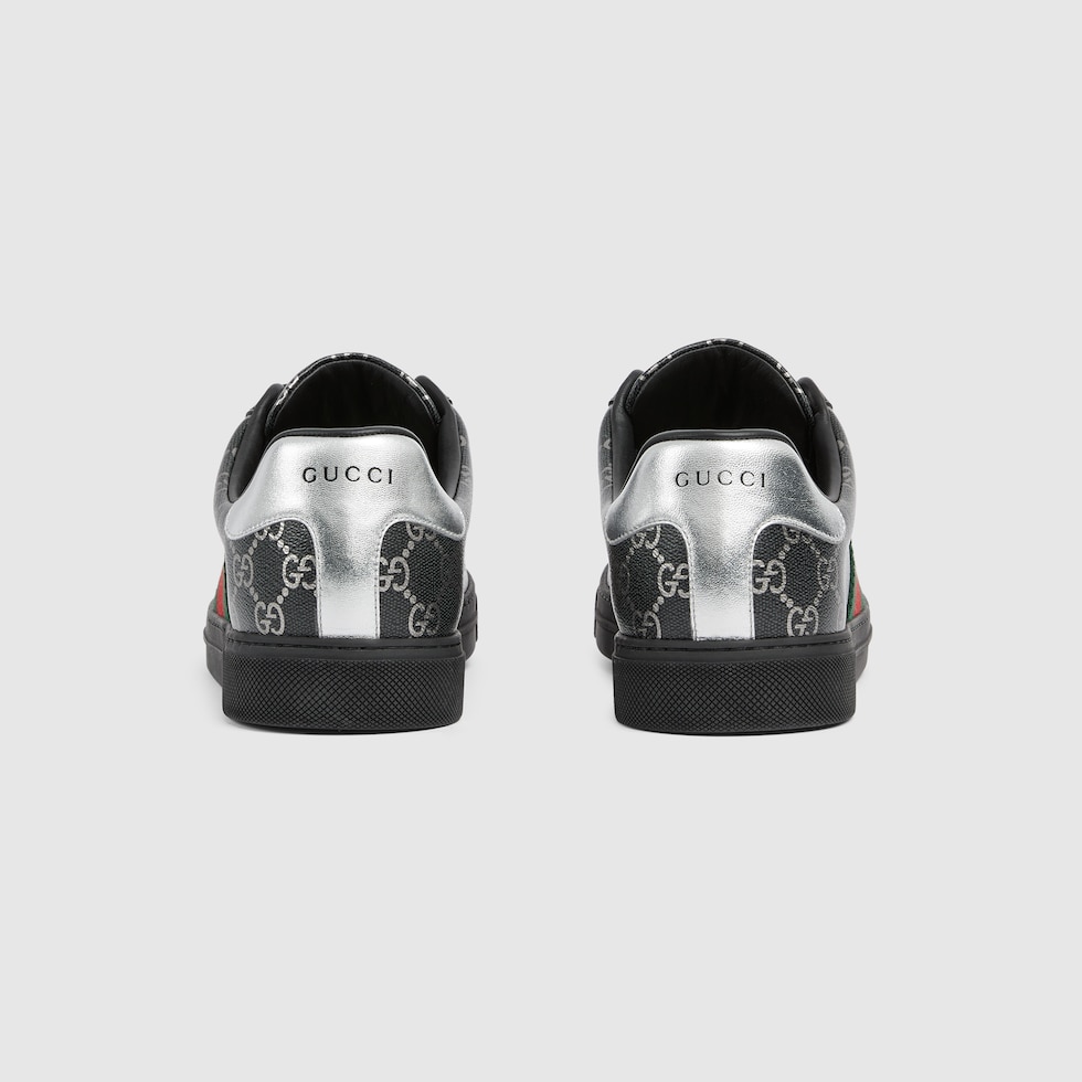 Men's Gucci Ace sneaker in black GG fabric | GUCCI® CA