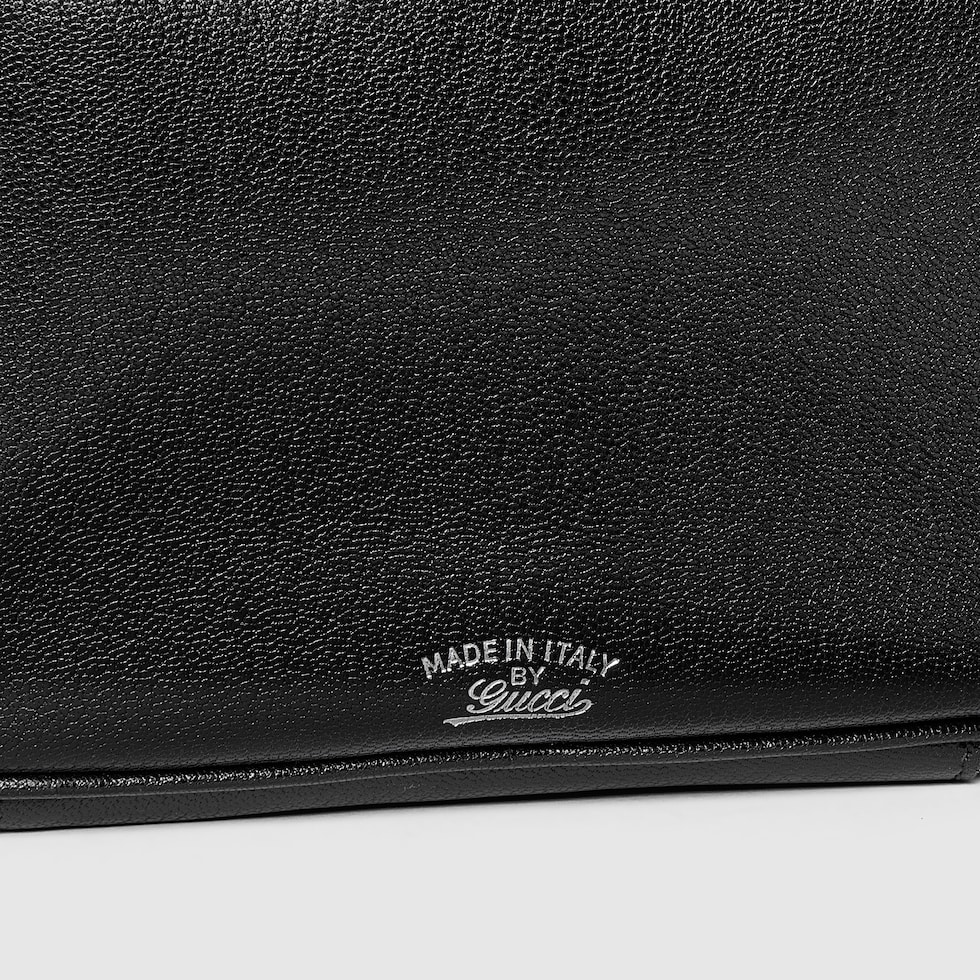 Lira mini bag in black leather | GUCCI® UK