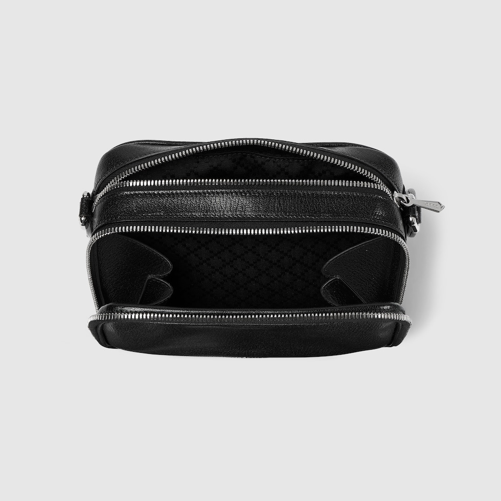 Lira mini bag in black leather | GUCCI® US