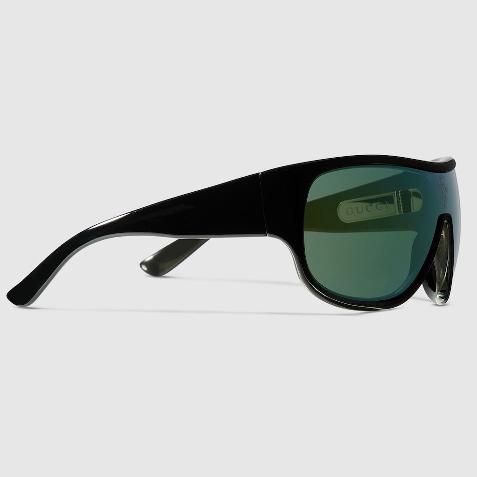 Mask frame sunglasses in black | GUCCI® INT