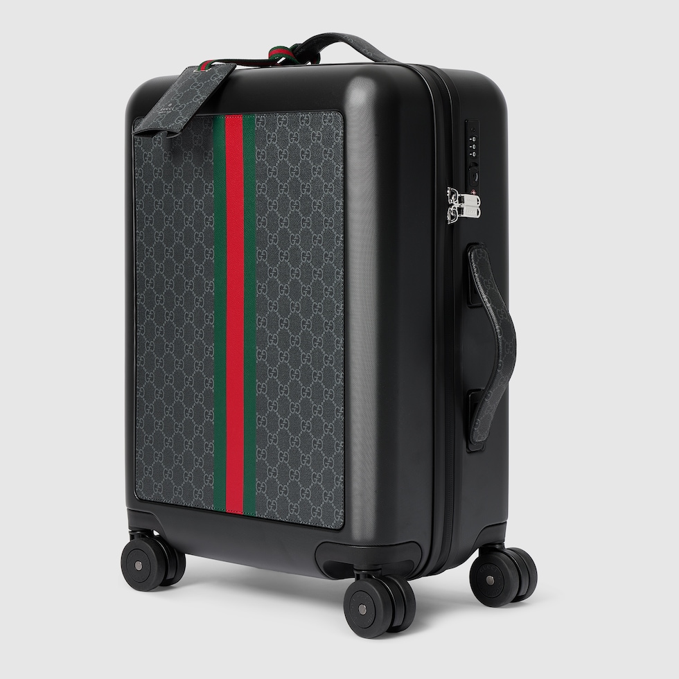 Valise cabine à roulettes Gucci Porter Light en polycarbonate noir ...