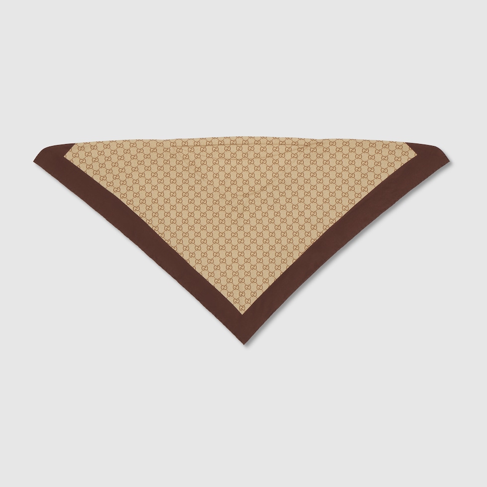 Cinta para la cabeza de sarga de seda con estampado en café y café ...