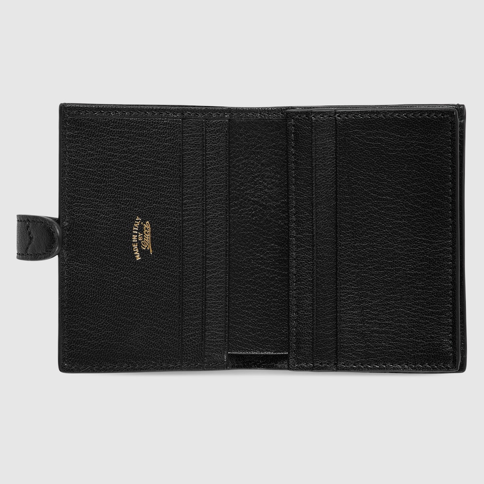 Gucci Jackie medium wallet in black leather | GUCCI® US