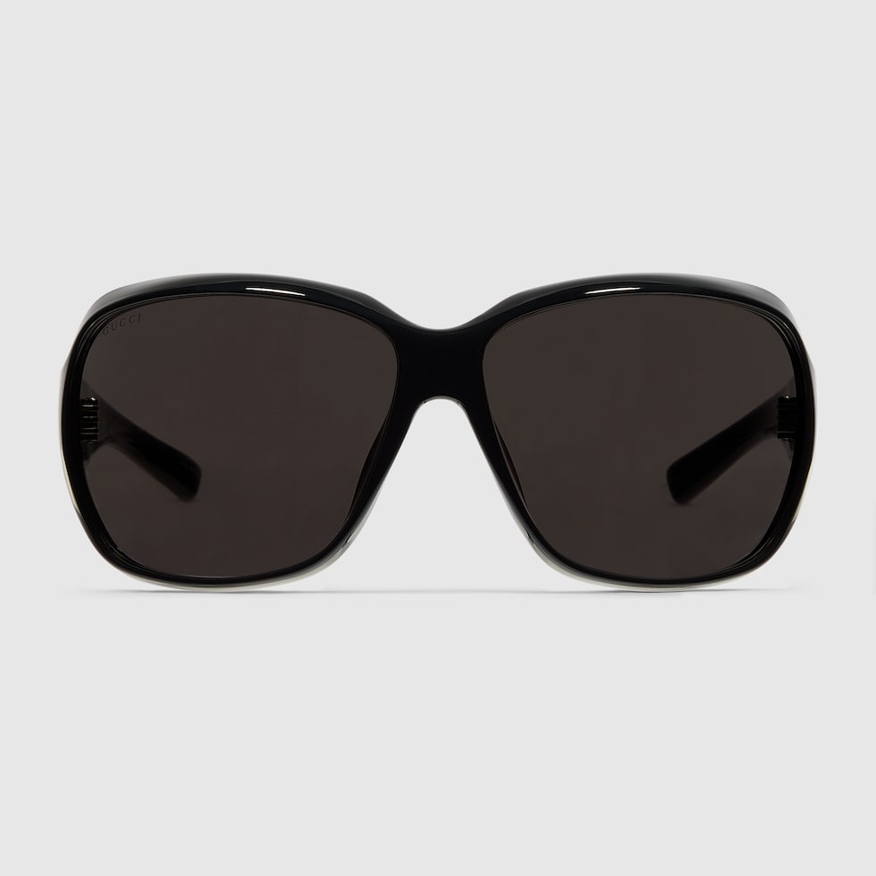 Square frame sunglasses in black | GUCCI® US