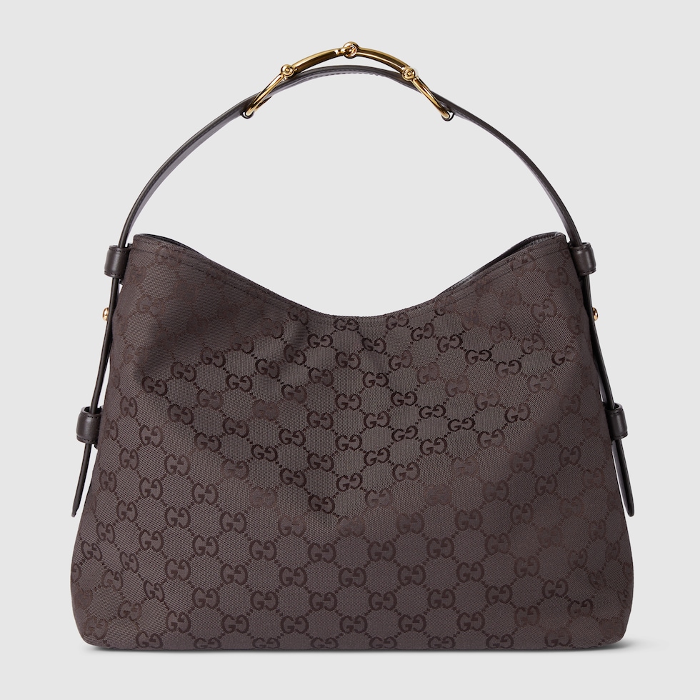 Gucci Beatrix medium tote bag in brown and dark brown GG canvas | GUCCI® CA