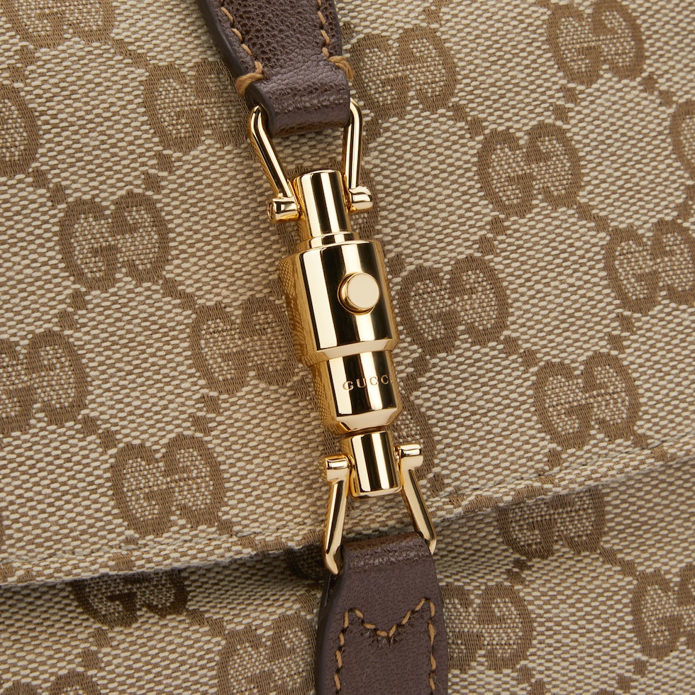 Mittelgroße Gucci Aperitivo Schultertasche in sandfarbener und brauner ...
