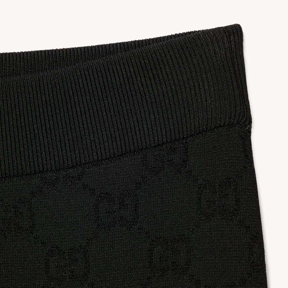 GG jacquard leggings in black | GUCCI® SG