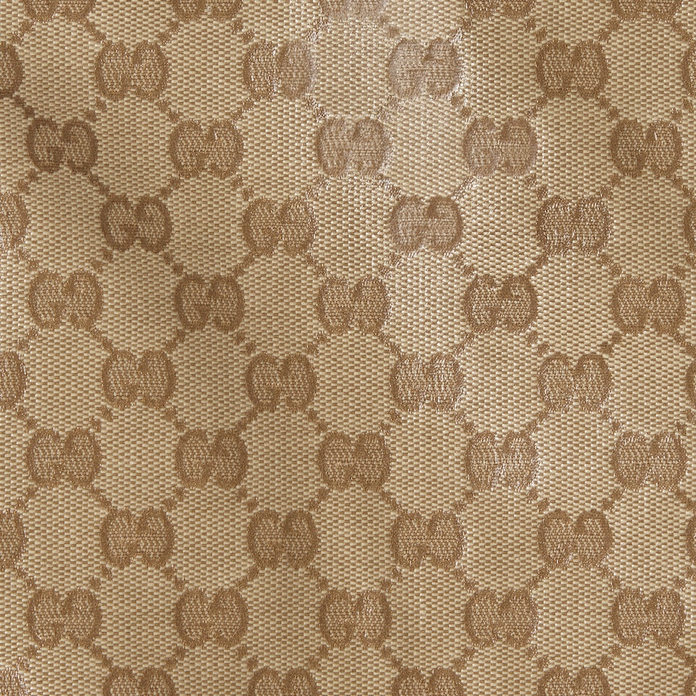 Coated GG cotton canvas fabric coat in sand | GUCCI® US