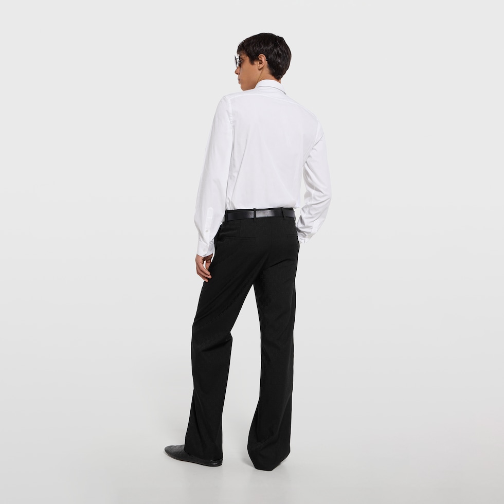 GG cotton poplin shirt in white | GUCCI® SG