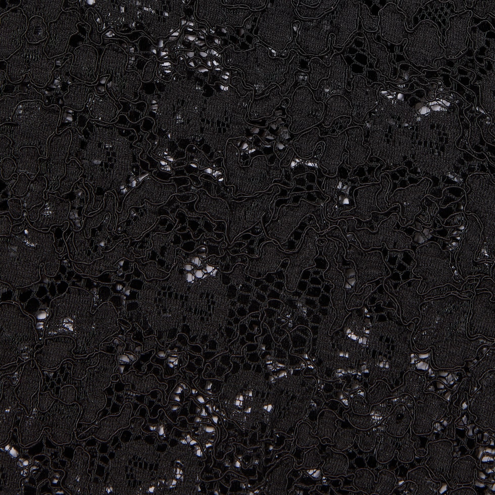 GG flower stretch lace dress in black | GUCCI® SG